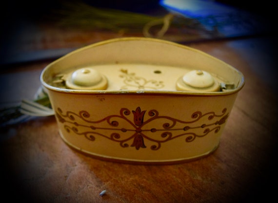 Antique Tole Tin French Double Inkwell Sku: C469 | Etsy