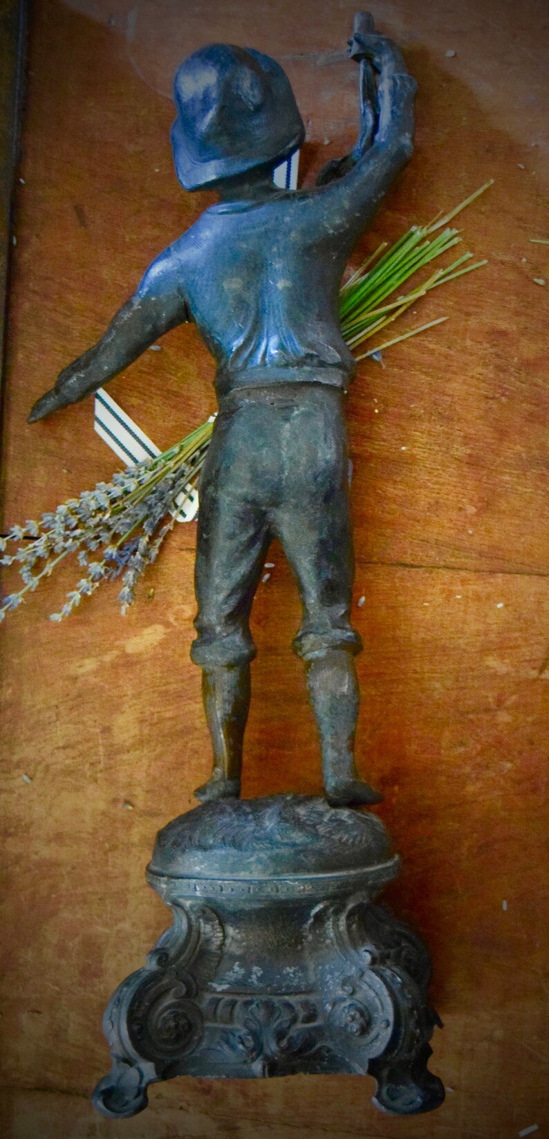 Antique Spelter Statue of Boy With Pheasant C.1800's Sku: - Etsy