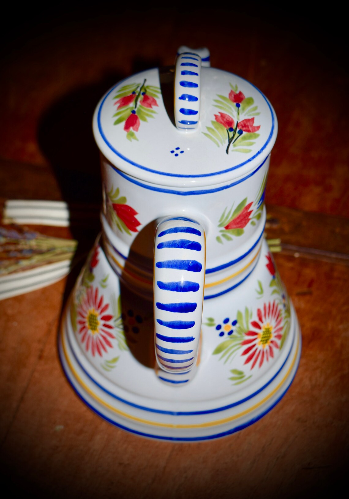 Henriot Quimper Ceramic Coffee/ Tea Pot Sku: C504 - Etsy