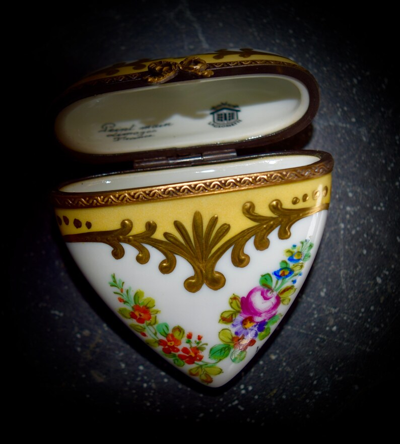 A Beautiful French Limoges Box Heart Sku: L319 - Etsy