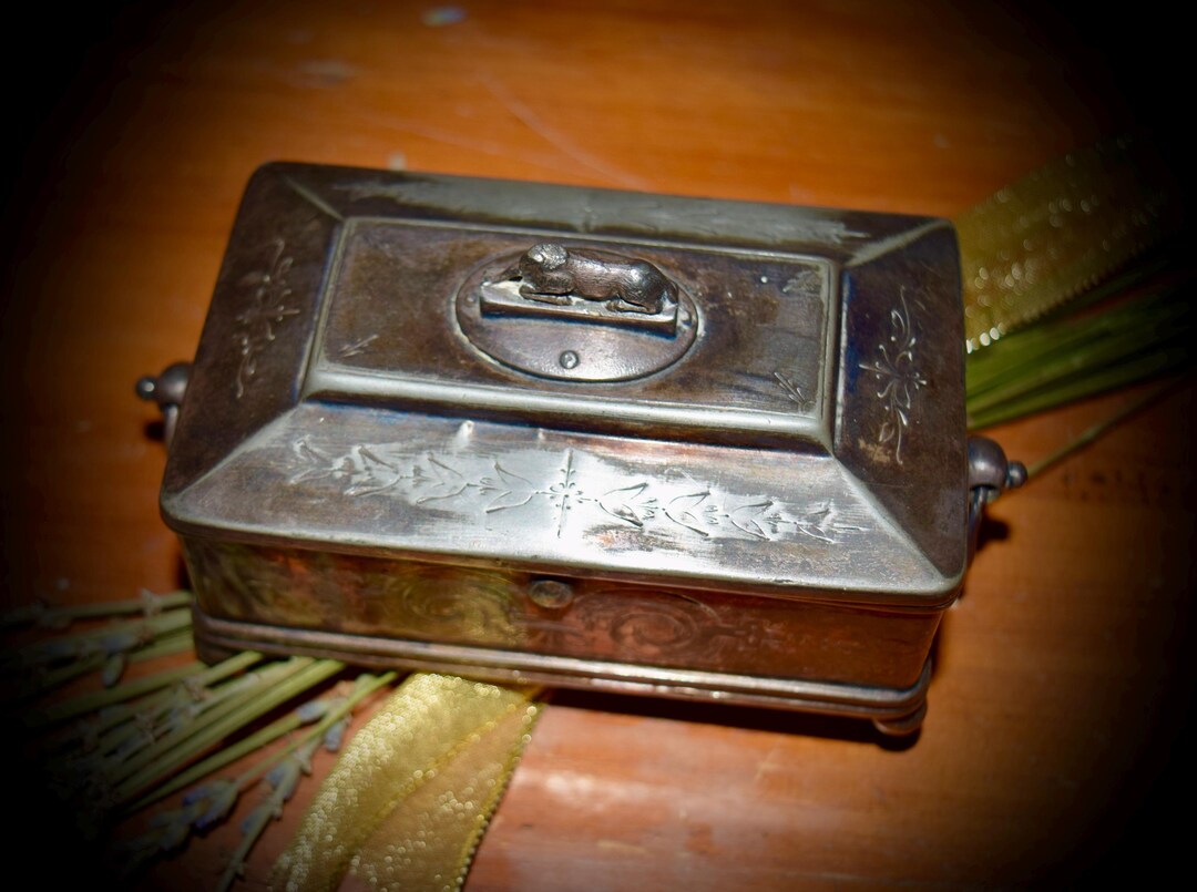 Antique Reed and Barton Silver Plated Box C.1868 Sku: C435 - Etsy