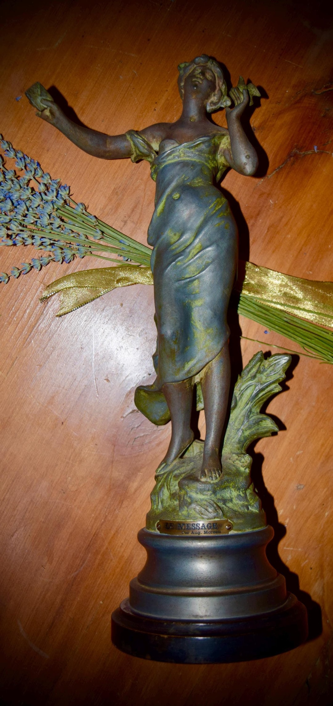 Original Antique French Aug. Moreau Statue C.1800 Sku: C254 - Etsy