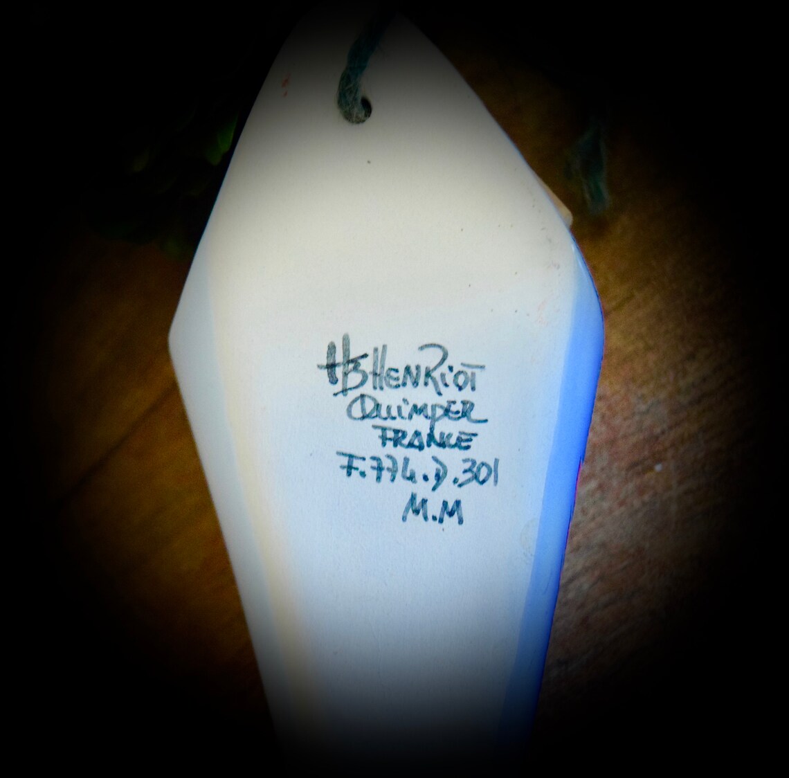 Henriot Quimper Ceramic Wall Pocket Briton Woman Sku: C454 - Etsy