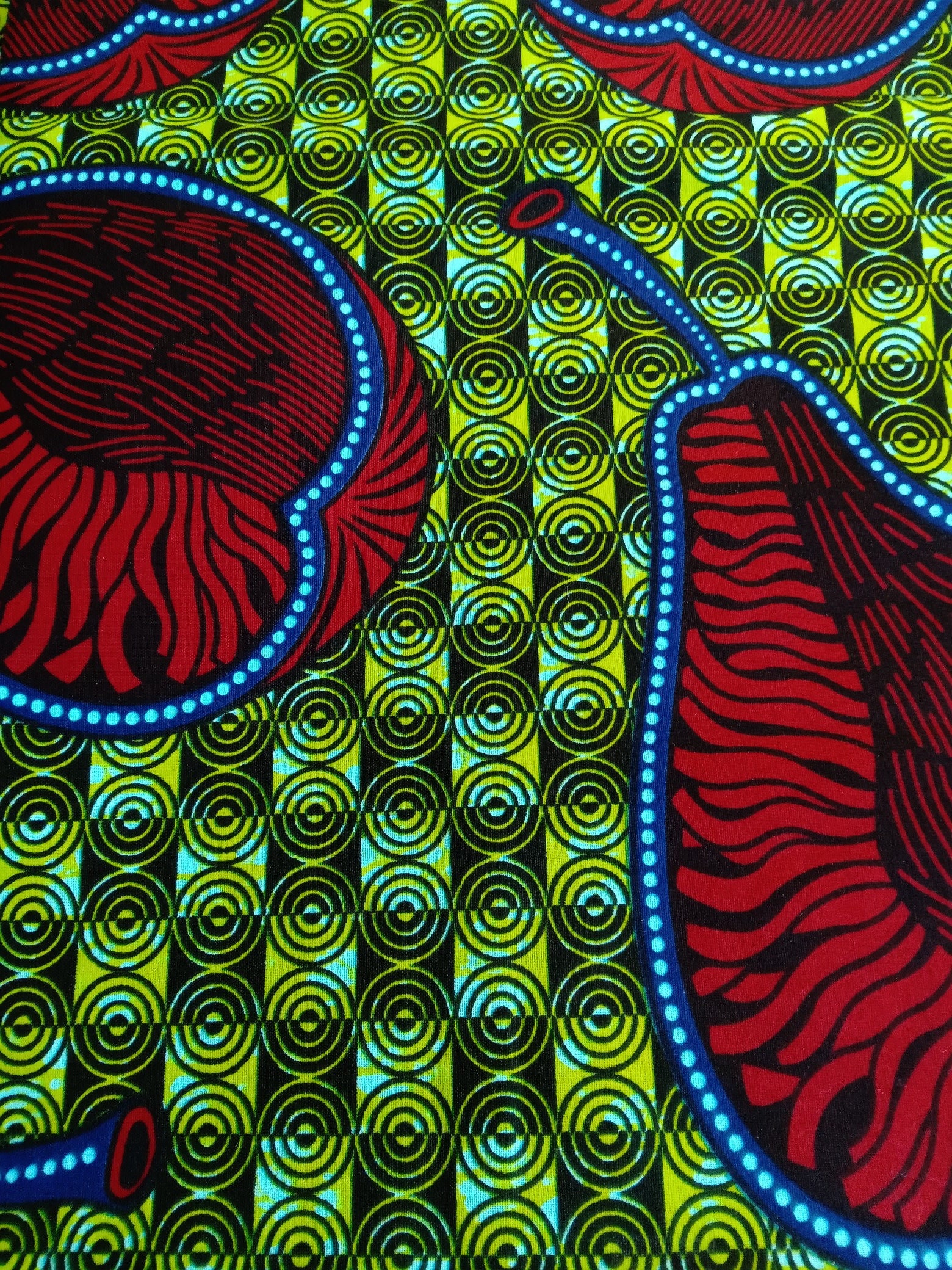 Green and Burgundy Iro and Buba African Wax Print Wrappa and - Etsy