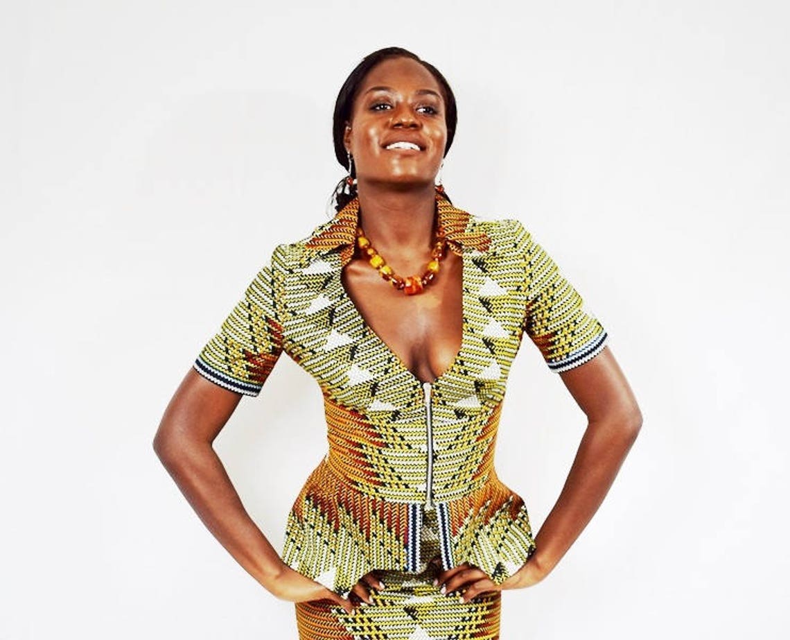 Schona Tribal Print African Wax Suit Ladies' Suit. - Etsy