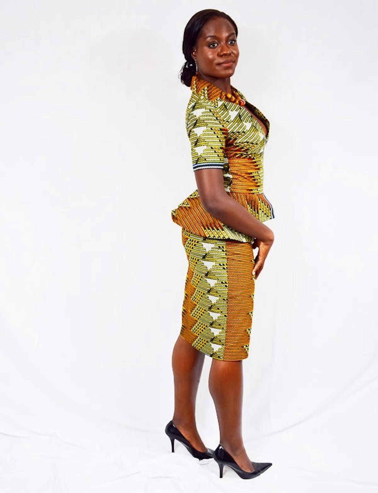 Schona Tribal Print African Wax Suit, Ladies' Suit. African Dress ...