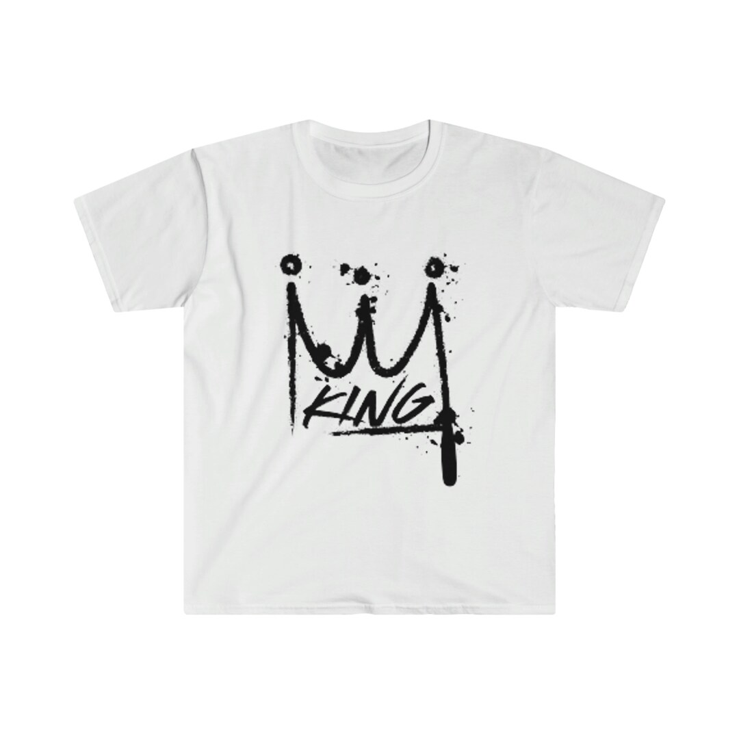 King Crown T Shirt, Big King Design Tee Gift Idea for Him Unisex ...