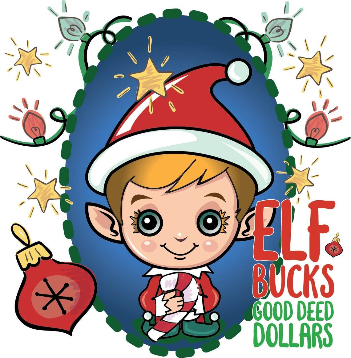 Christmas Elf Chore List & Reward Instant Download Earn Elf Bucks ...