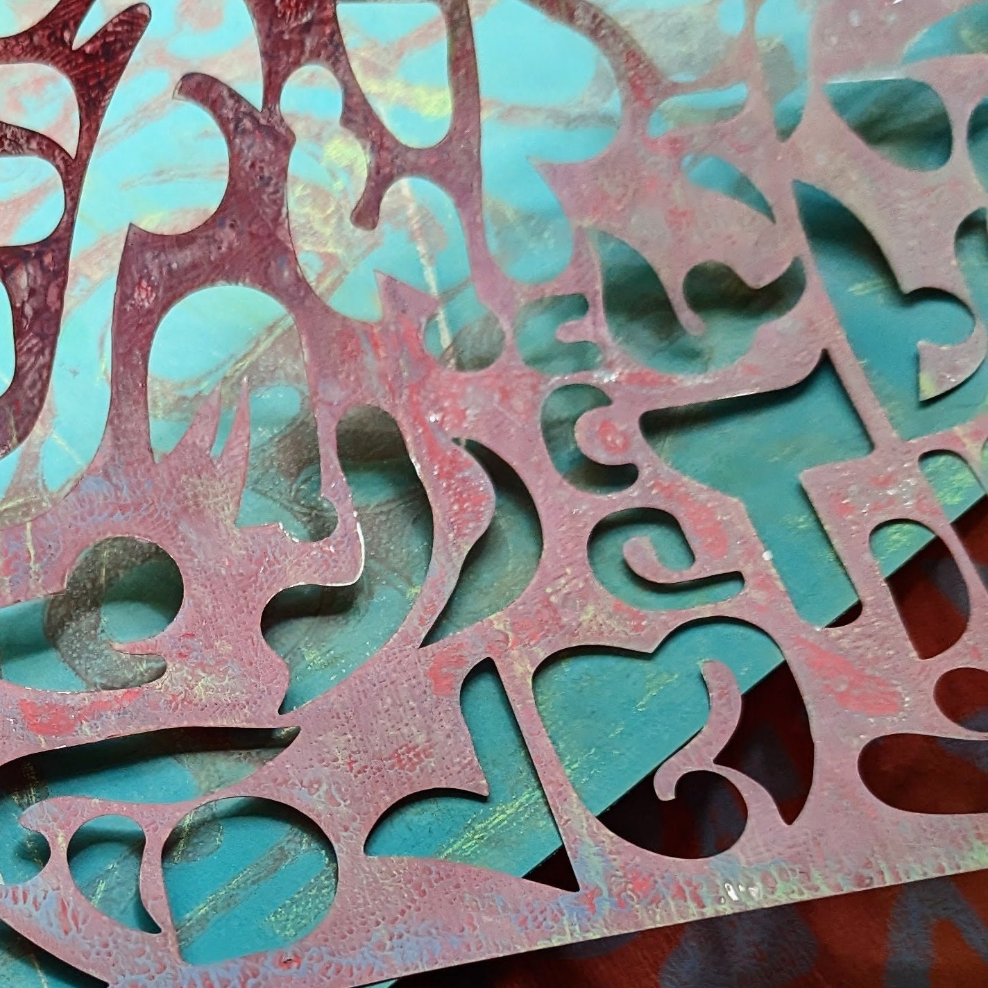 STENCIL | Mayan Playground | Mixed Media | Ideal for Gel Plate Printing ...