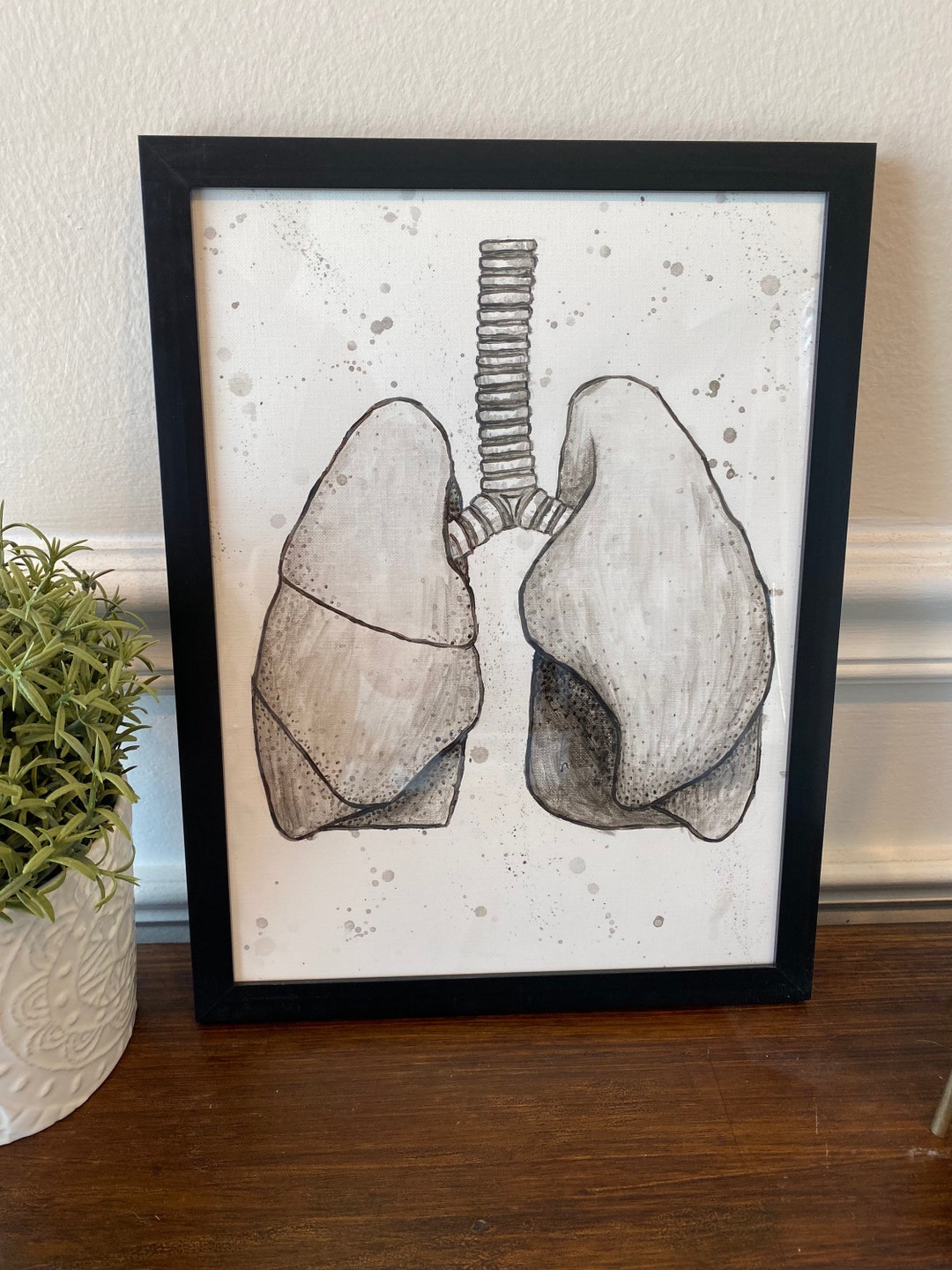 Anatomical Lung Painting - Etsy