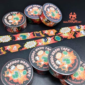 Hero Washi Tape || Crafting Decorative Anime MHA Bnha Deku Baku Kacchan ...