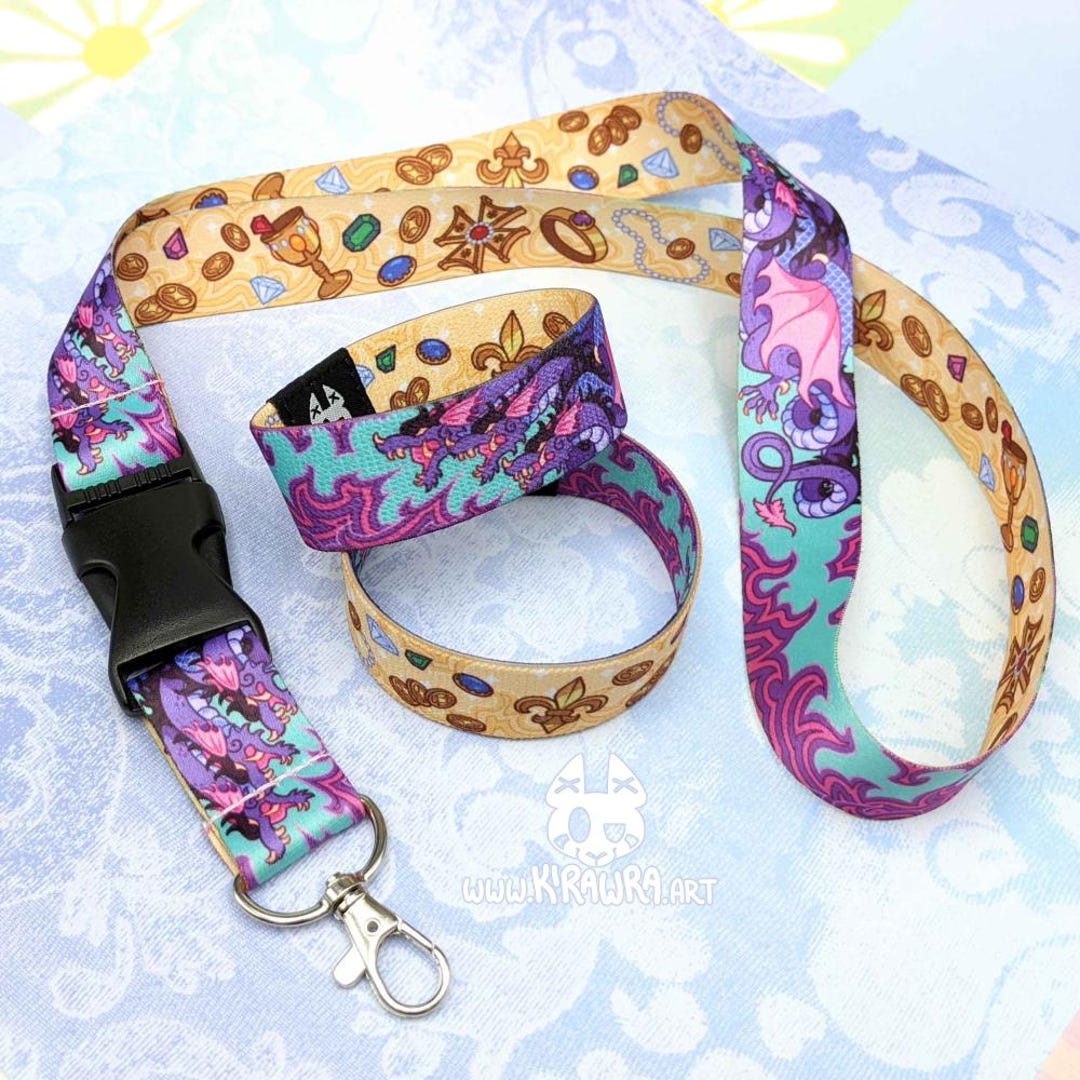 Heraldic Hydra Double-sided Lanyard & Wristband || Reversible Elastic ...