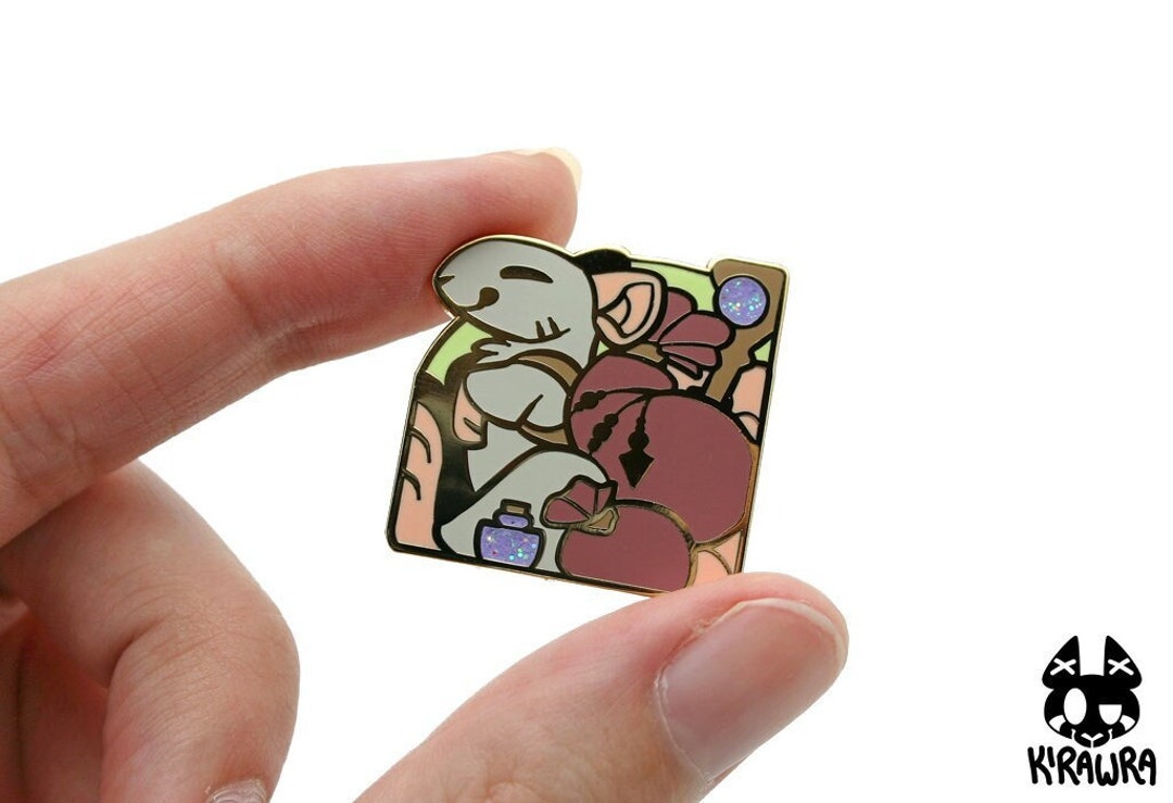 Pack Rat Pin || Pun Rats Hard Enamel Funny Cute Pets Gold Metal Lapel ...