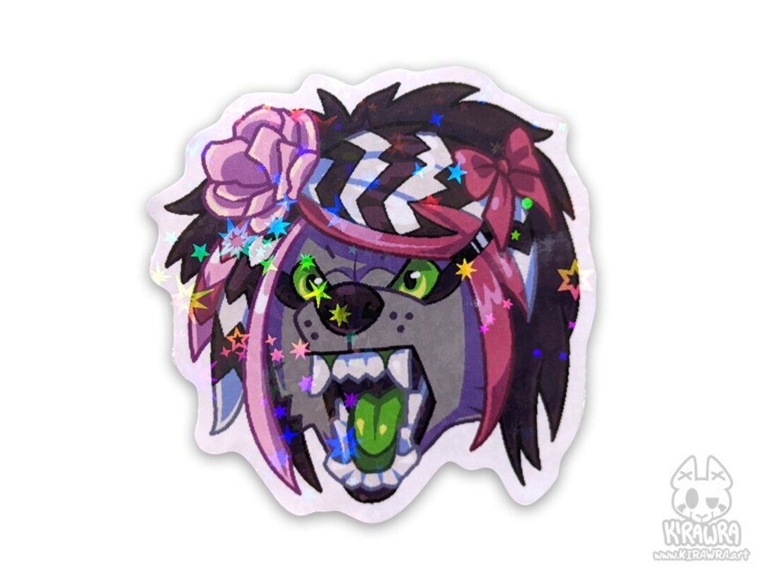 Holofoil Scenewolf Sticker || 2.25 Inch Vinyl Holographic Insanity Wolf ...