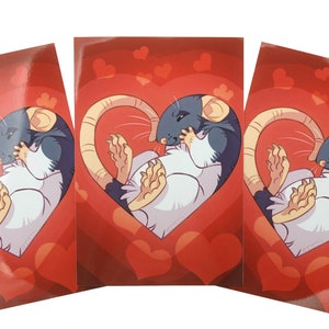 Heart Rat 4x6 Art Print || Glossy Photo Rodent Cute Animals Pets Pet ...