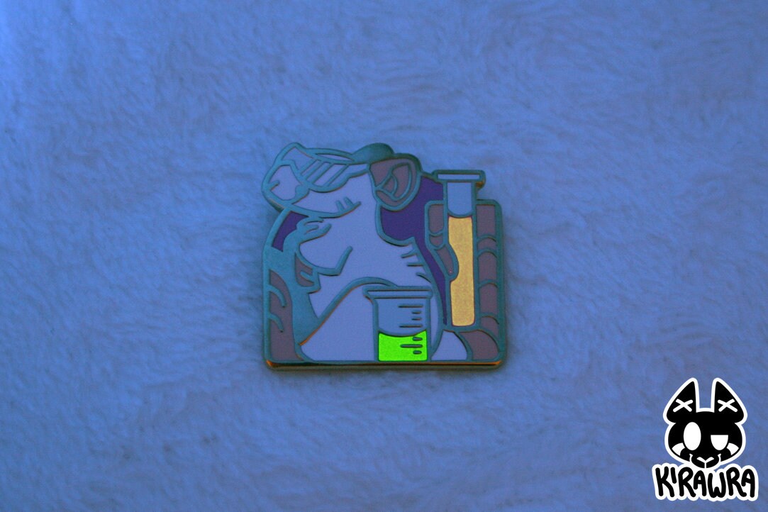 Lab Rat Pin Pun Rats Hard Enamel Funny Cute Pets Fancy Gold | Etsy