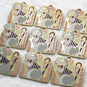 Fancy Rat Pin Pun Rats Hard Enamel Funny Cute Pets Gold Metal Lapel ...