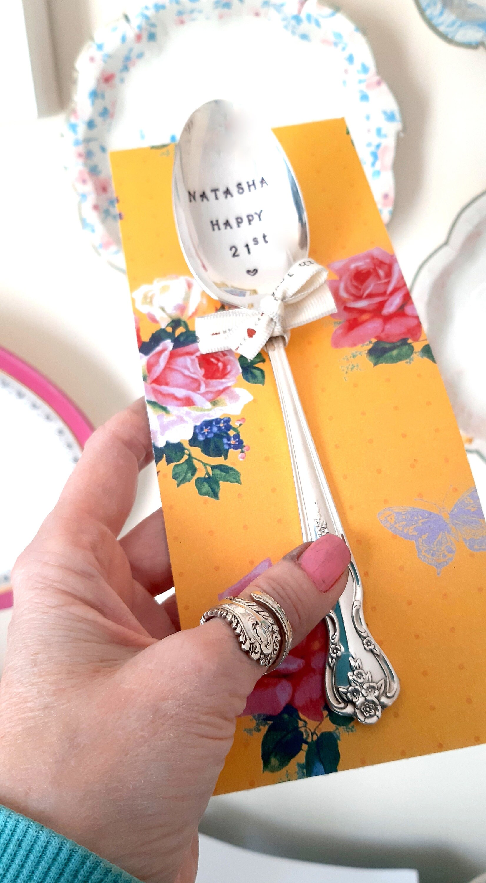 Personalised Birthday Stamped Spoon 18th 21st 30th 40th - Etsy UK
