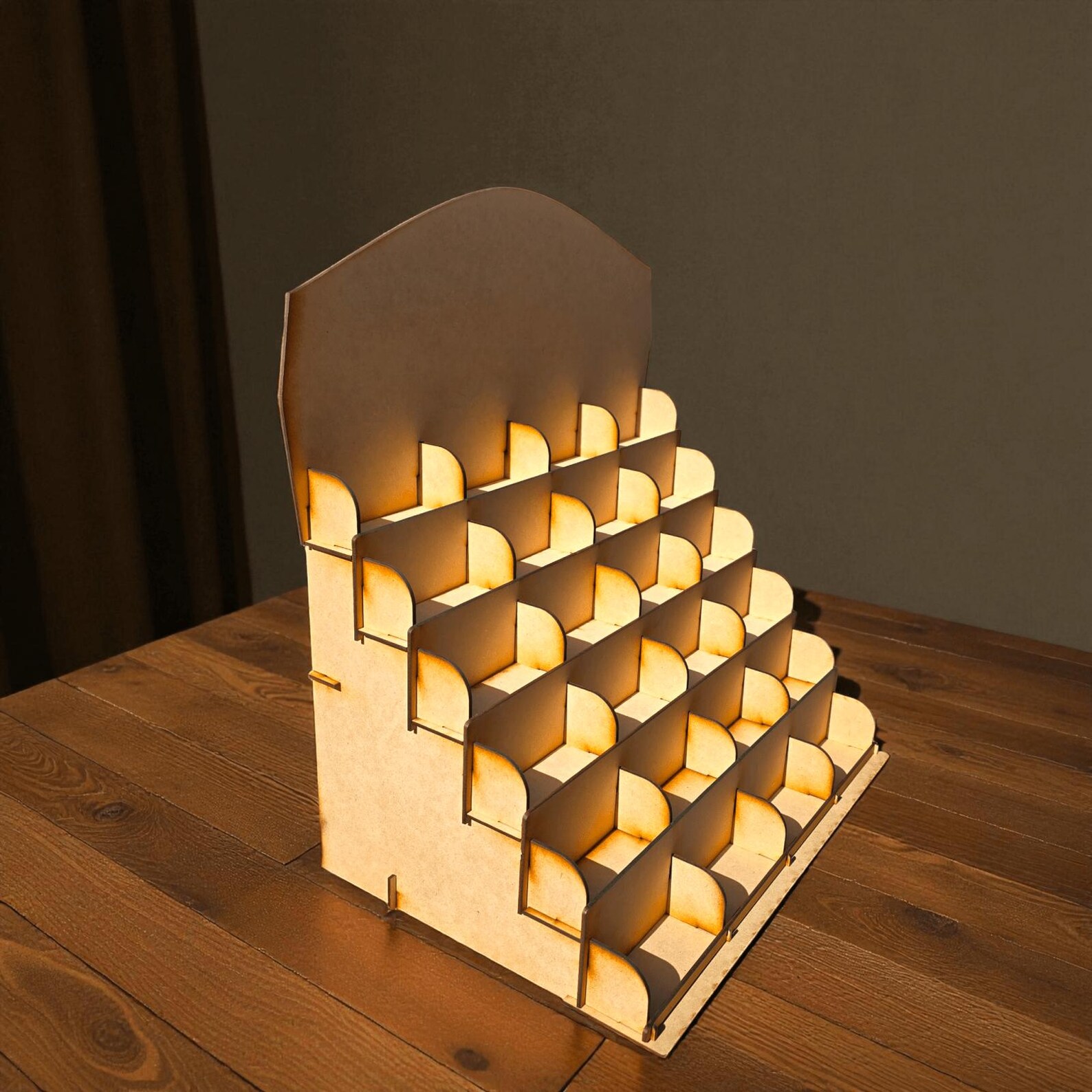 24-slot Display Stand SVG: Ornament and Coaster Holder - Etsy