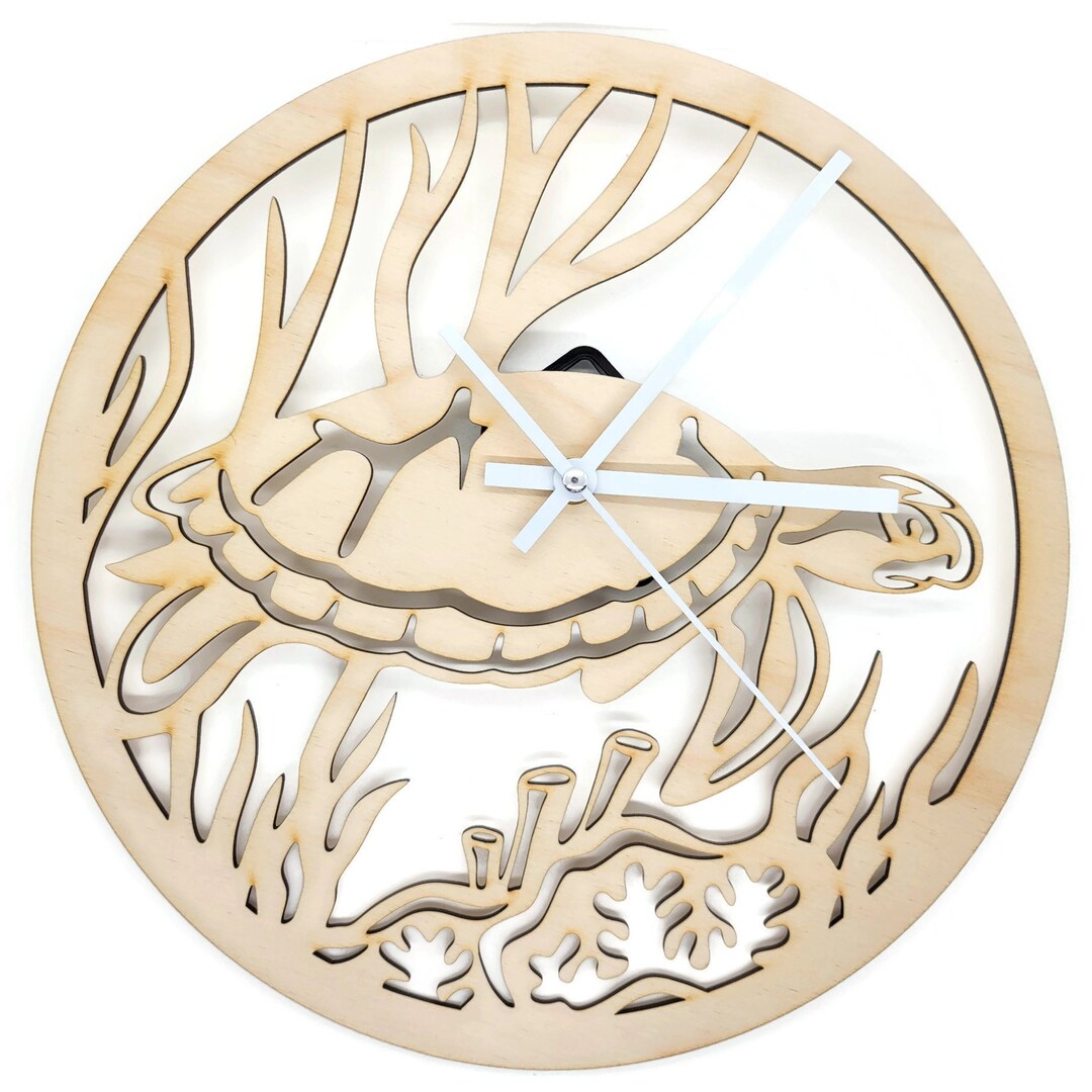 Large Sea Turtle Clock Mother's Day Gift Sea Turtle - Etsy