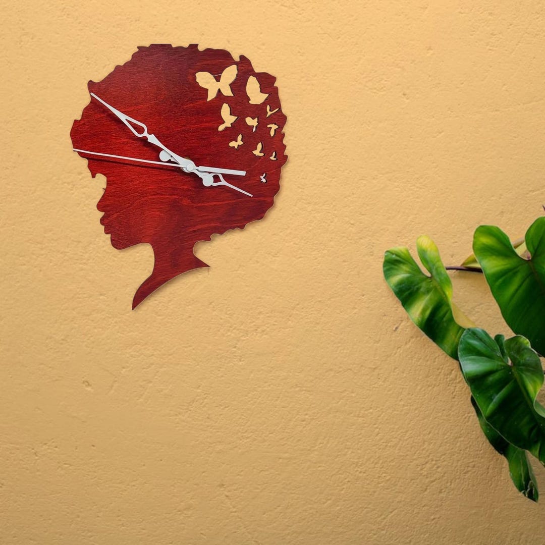 SEE ITEM DETAIL, Inspirational Wall Clock, Afrocentric Wall Art, Afro ...