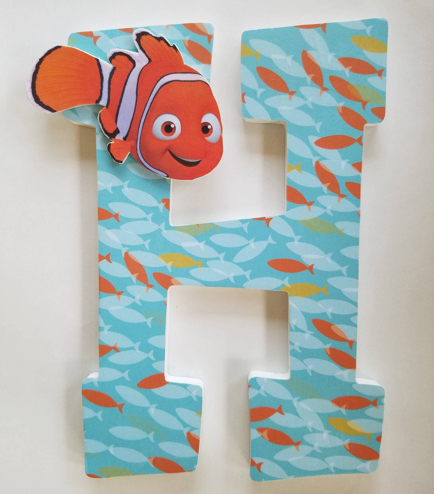 9 Letters, Finding Nemo, Nursery Letters, Custom Wood Letters, Baby ...