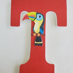 Custom Wood Letters, Animals, Baby Nursery Decor, Rainbow, Home Decor ...