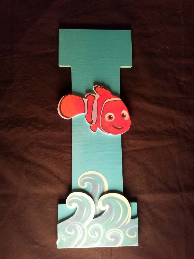 12 Letters, Finding Nemo, Nursery Letters, Custom Wood Letters, Baby ...