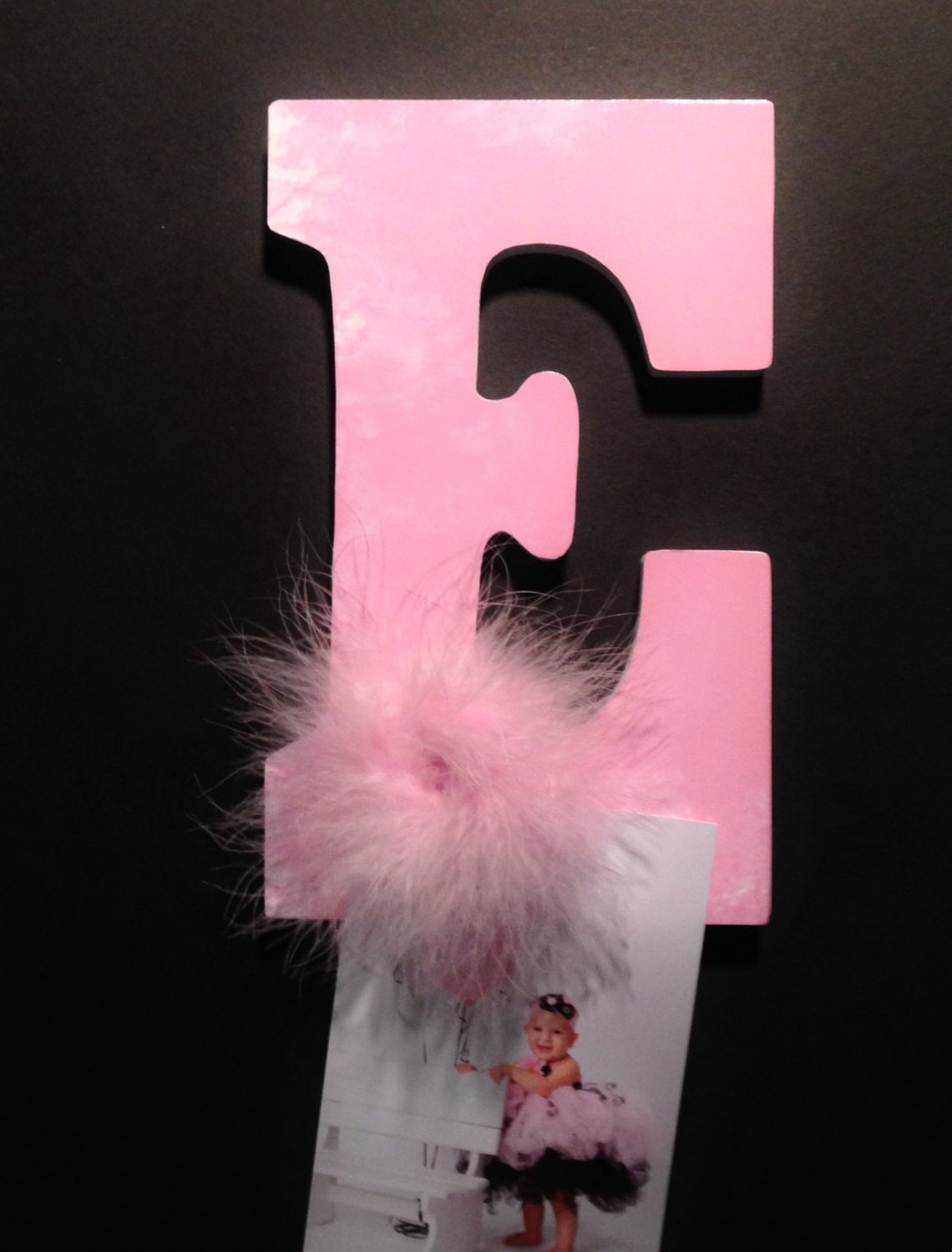 Pink & White Nursery Letters, Custom Wood Letters, Girl's Room ...