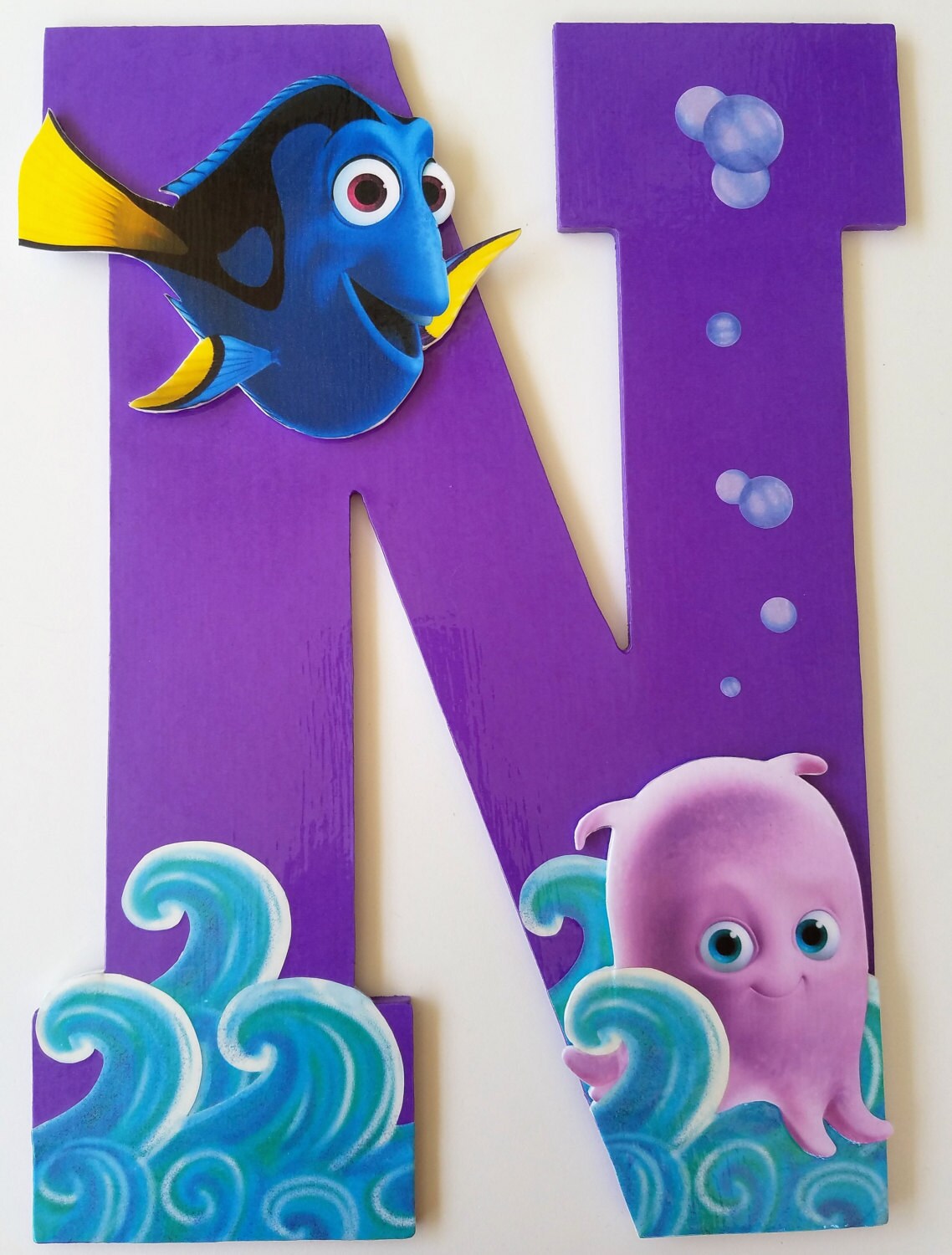 12 Letters, Finding Nemo, Nursery Letters, Custom Wood Letters, Baby ...