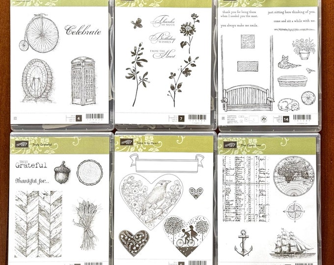 Stampin up Retired Stamps Sets, Feeling Sentimental, Watercolor Trio ...