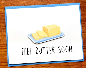 Feel Better Pun Card - Etsy