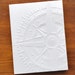 8 White Embossed Compass Cards, Blank Compass Rose Note Card Set ...