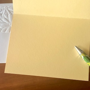 8 3D Embossed Daisy Flower Note Cards, White Floral Note Card Set ...