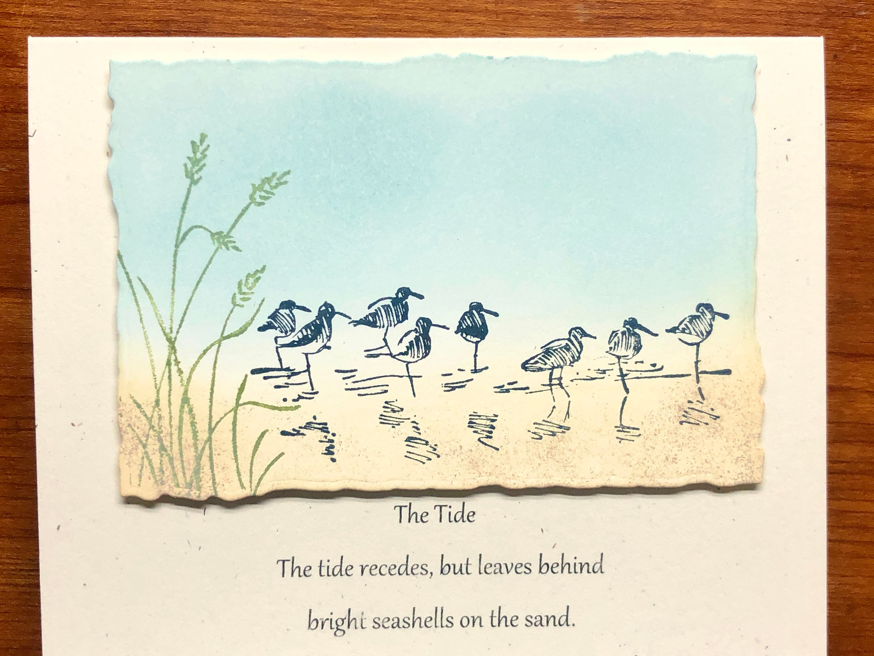 Ships Fast - the Tide Poem Sympathy Card, Condolence Card, Thinking of ...
