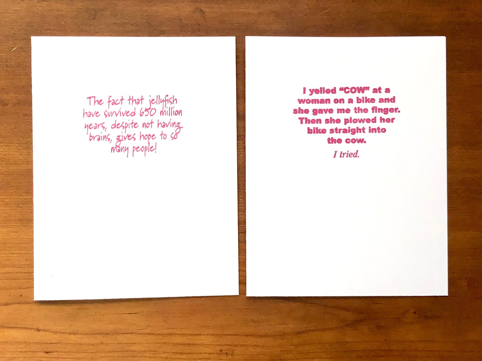 8 Funny Cards, Blank All Occasion Adult Humor Card Pack Set, Sarcastic ...