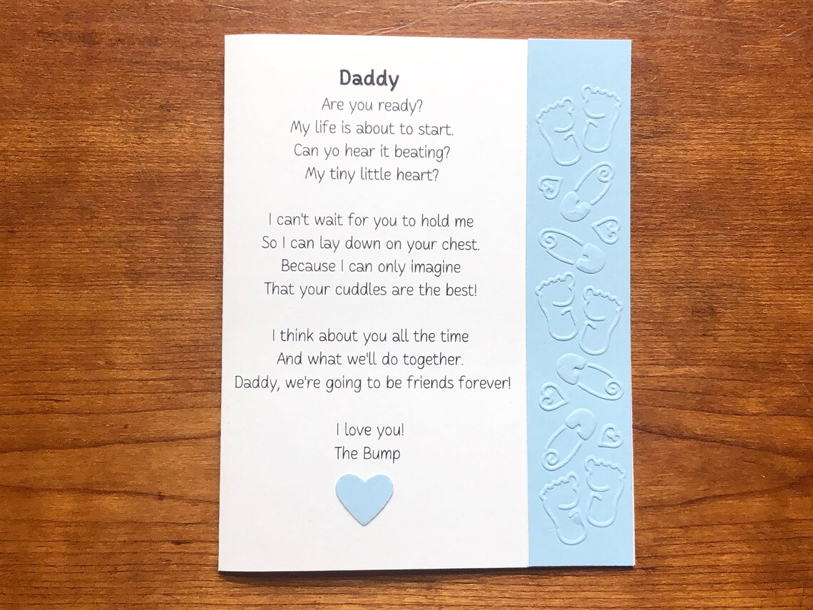 Personalized Cards for Daddy From Unborn Baby Customizable - Etsy