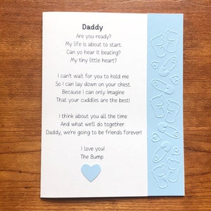 Personalized Cards for Daddy From Unborn Baby Customizable - Etsy