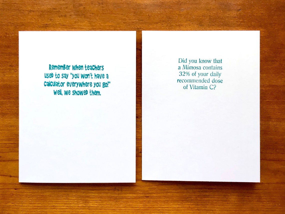 8 Funny All Occasion Cards, Blank Adult Humor Card Pack Set, Sarcastic ...