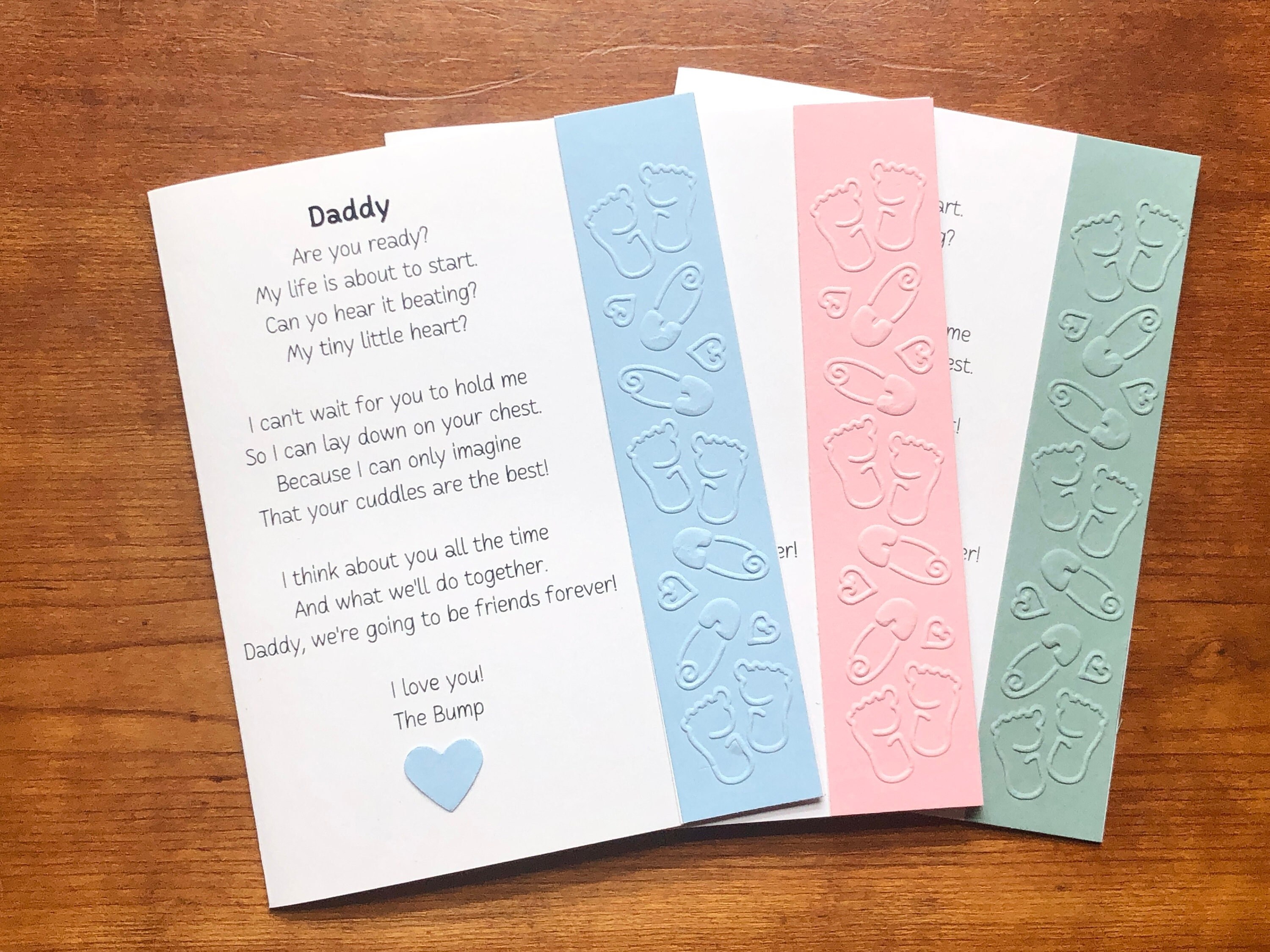 Personalized Cards for Daddy From Unborn Baby Customizable - Etsy