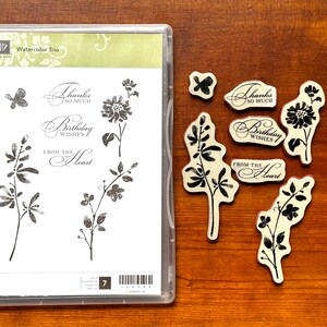 Stampin up Retired Stamps Sets, Feeling Sentimental, Watercolor Trio ...