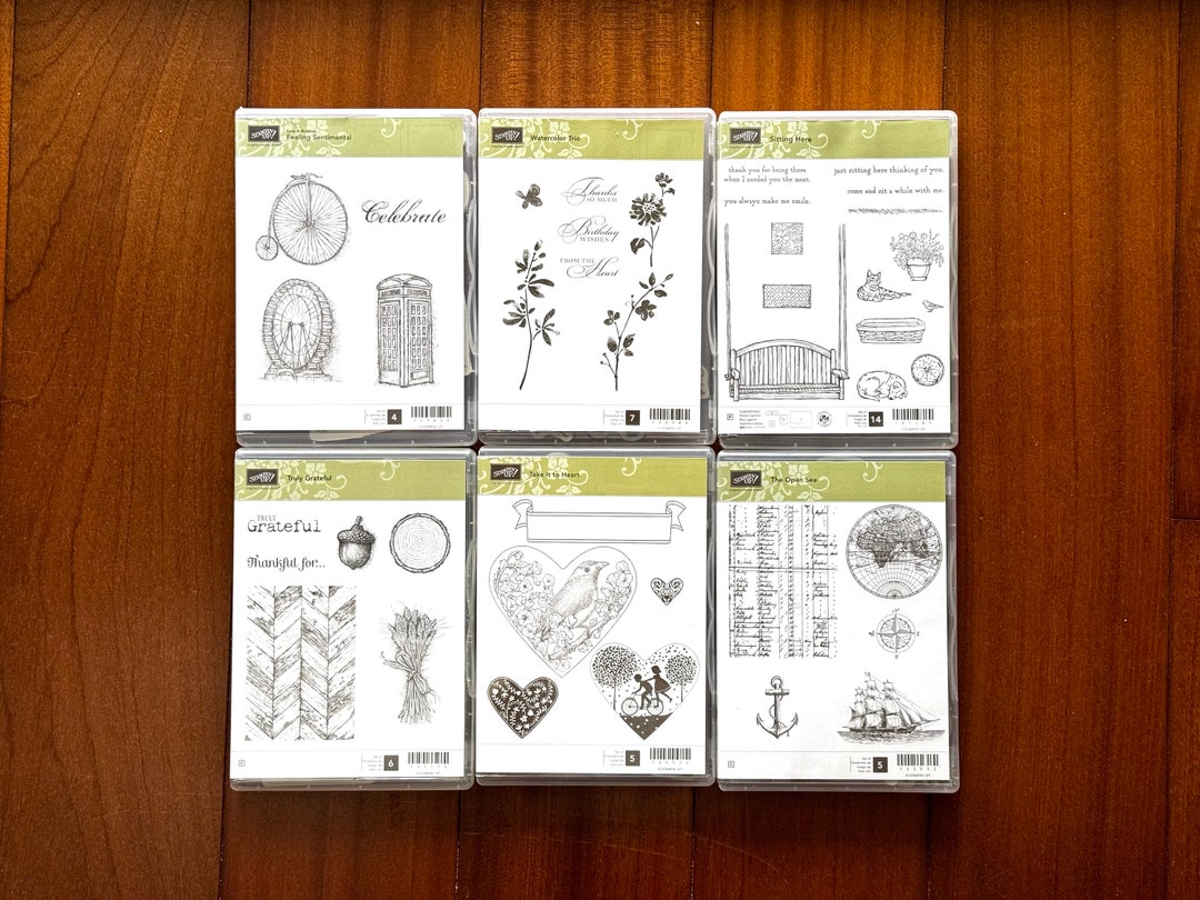 Stampin up Retired Stamps Sets, Feeling Sentimental, Watercolor Trio ...