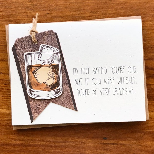 Whiskey Card - Etsy