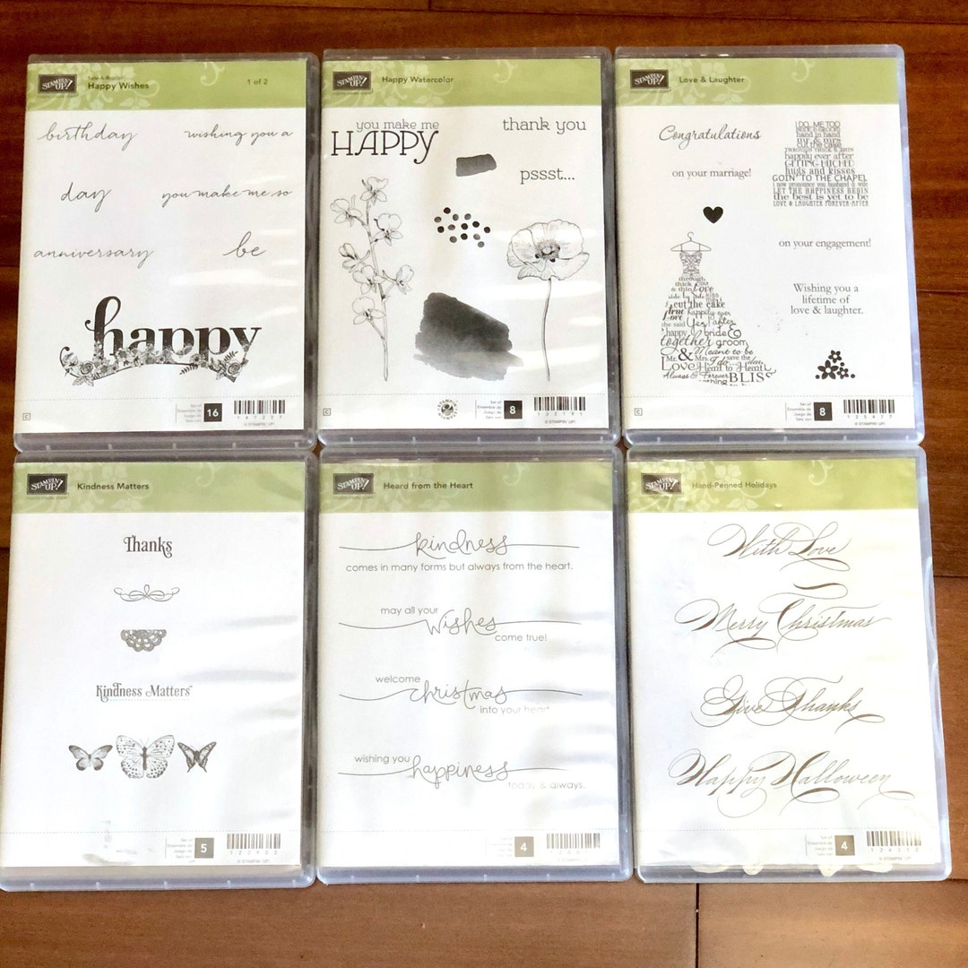 Stampin up Retired Stamps Sets, Happy Wishes, Watercolor, Love ...