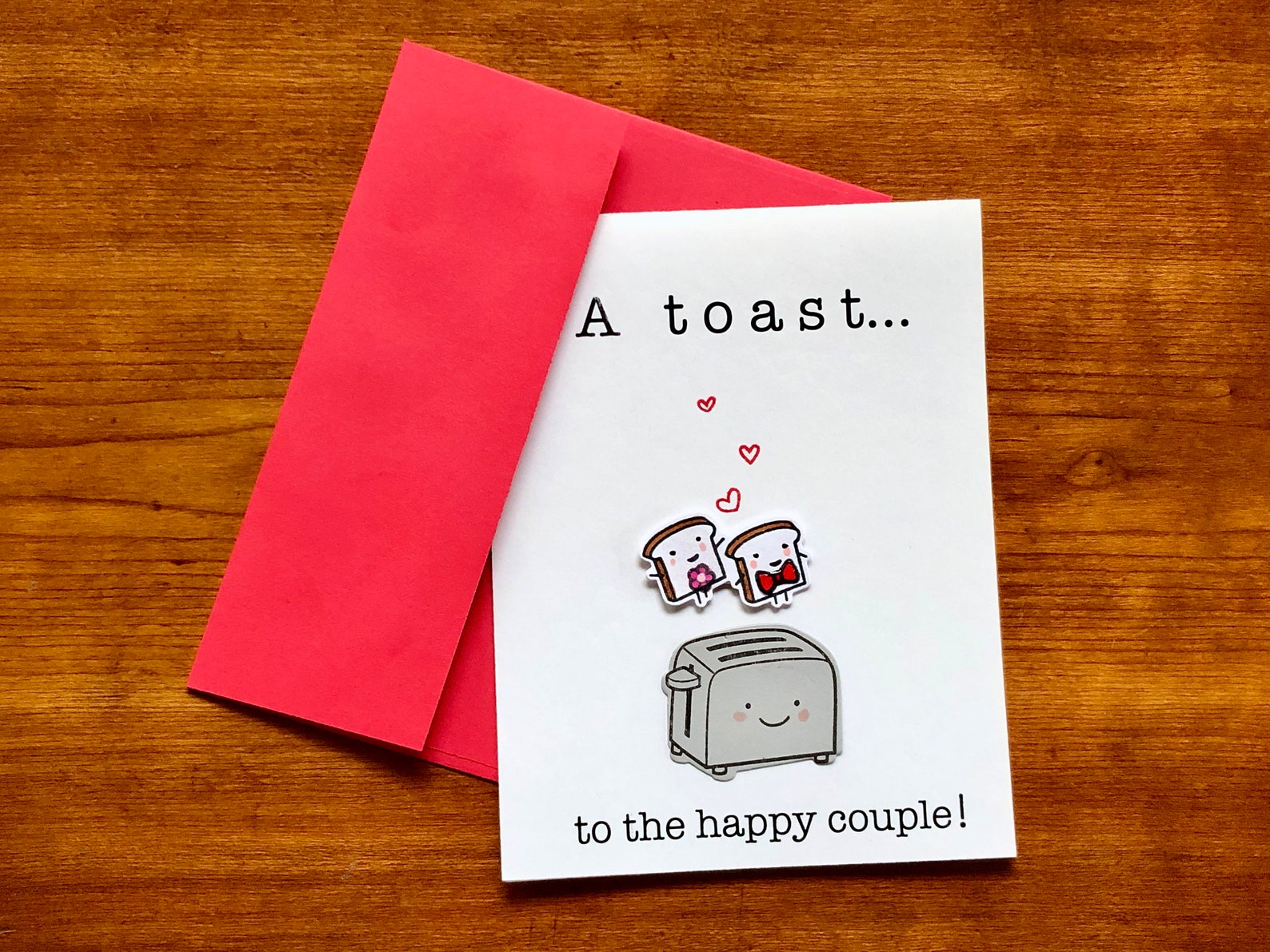 Wedding Toast Cards Engagement Card Funny Wedding Card - Etsy