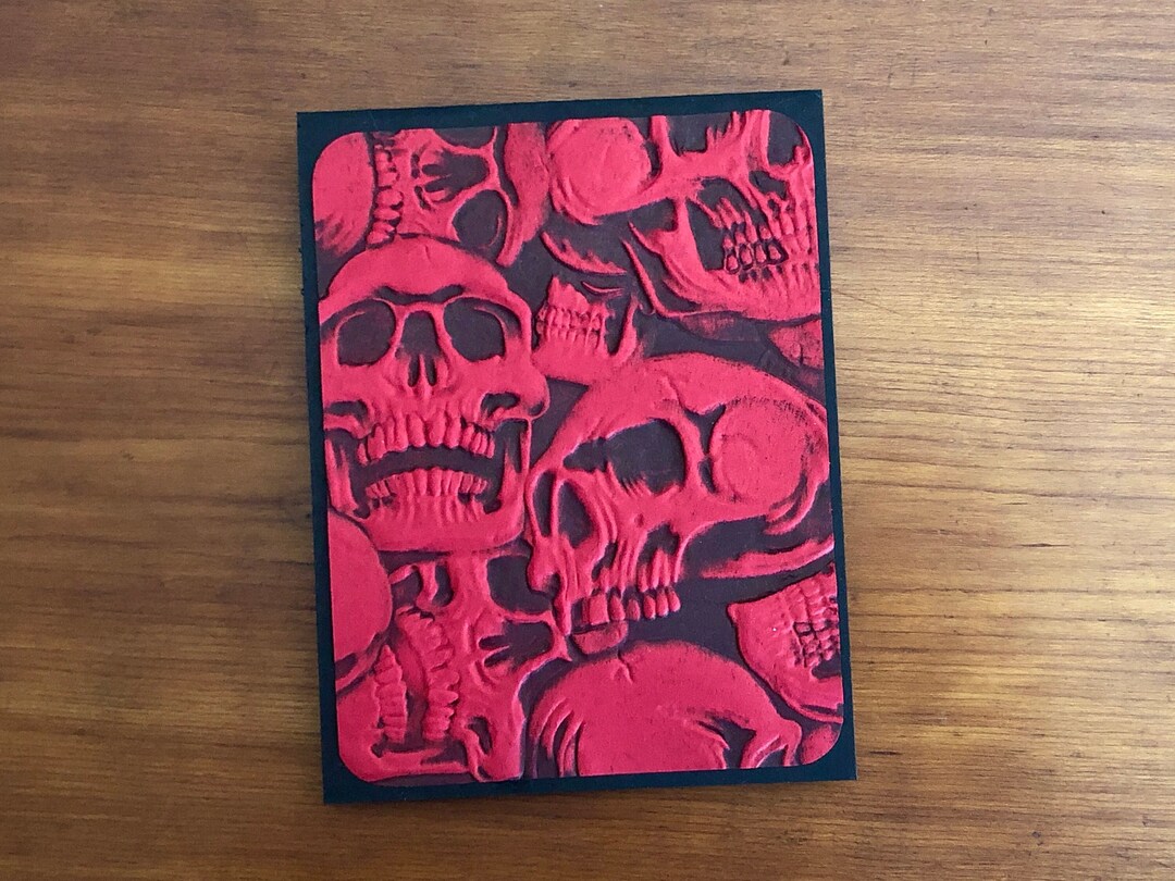3D Skeleton Halloween Card, Skelly Bones Halloween Greeting Card, Dark ...