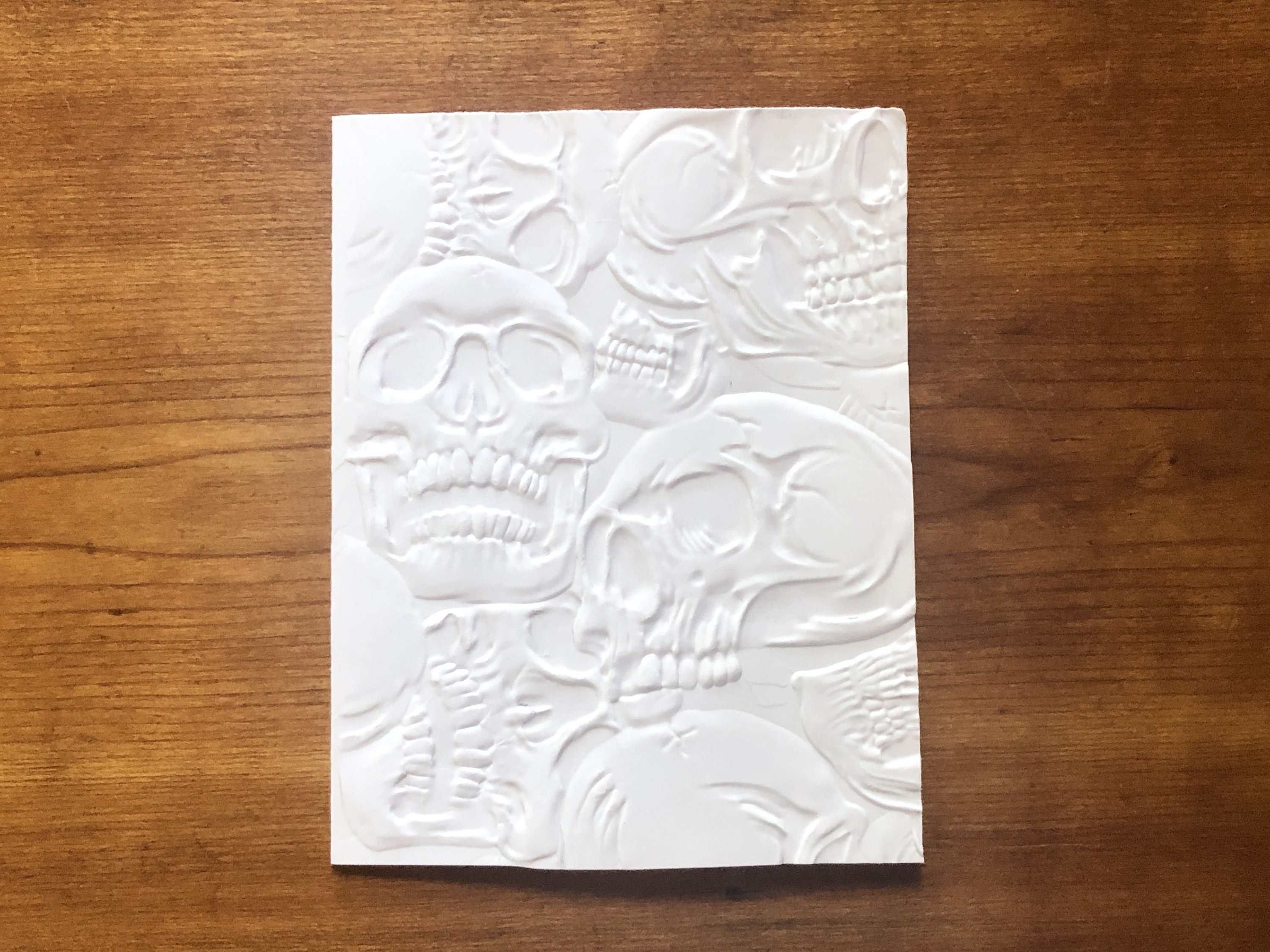 8 3D White Skull Note Card Set, Halloween Wiccan Spooky Gothic Goth ...