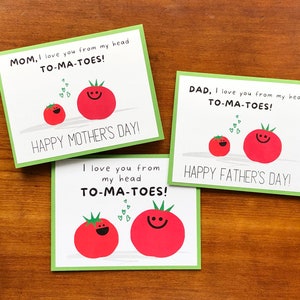 Funny Food Pun Mother's Day Card, Cute Tomato Food Pun Card for Mother ...