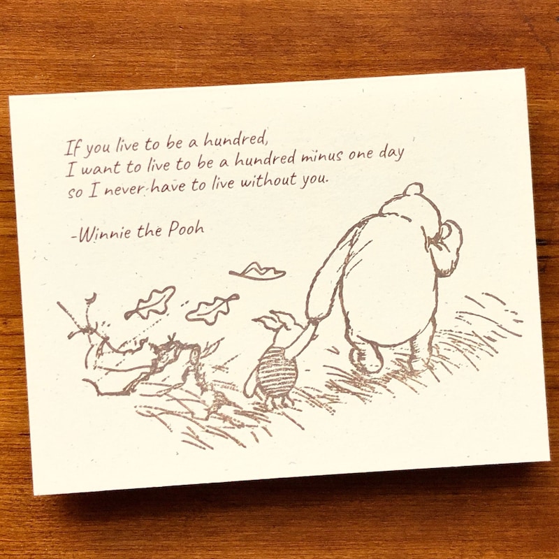 Pooh Note Cards - Etsy