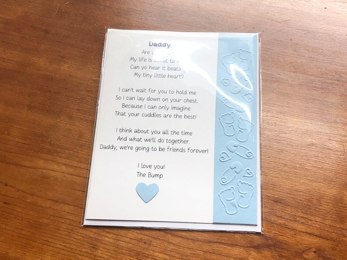 Personalized Cards for Daddy From Unborn Baby Customizable - Etsy